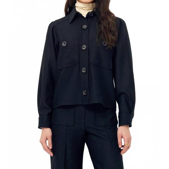 Sessun | Jackets & Coats | New Sessun Theodore Shacket In Black | Poshmark